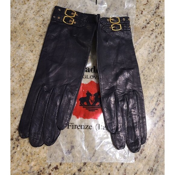 Madova | Accessories | New Vintage Madova Womens Size Xs Black Kid ...